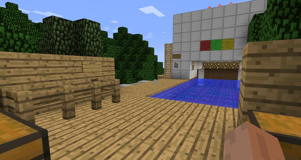 BOAT RACING & MINI CITY (downloadable) Minecraft Map