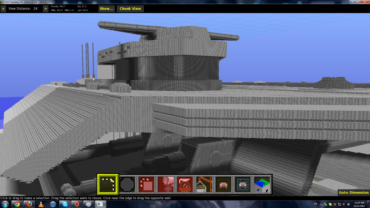 Stargate DSC-304 - USAF Daedalus - Megabuild Minecraft Map