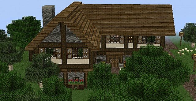 Tudor Style Medieval Manor, Pub & Inn! (1.4.2) Minecraft Map