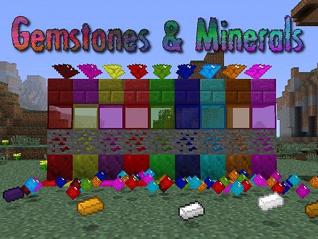 [1.4.5] [FORGE] Gemstones & Minerals [Stained Glass, Coloured Lamp, 9 ...
