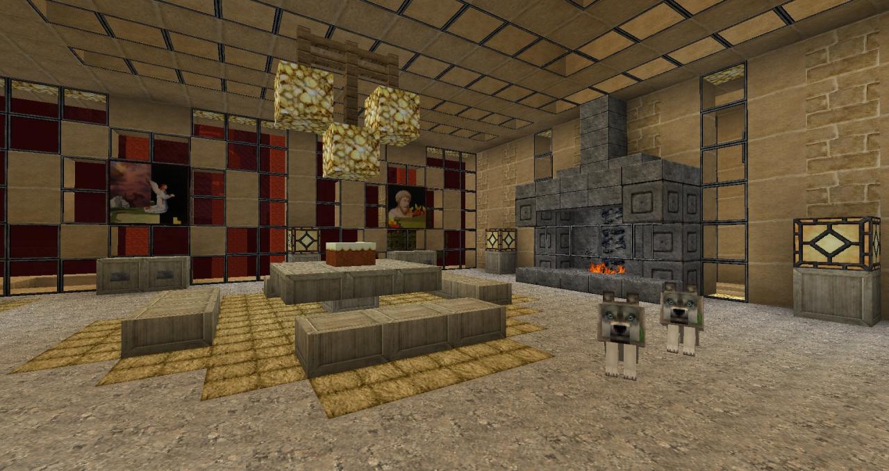 Nether Mansion (Heaven in Hell) Minecraft Map