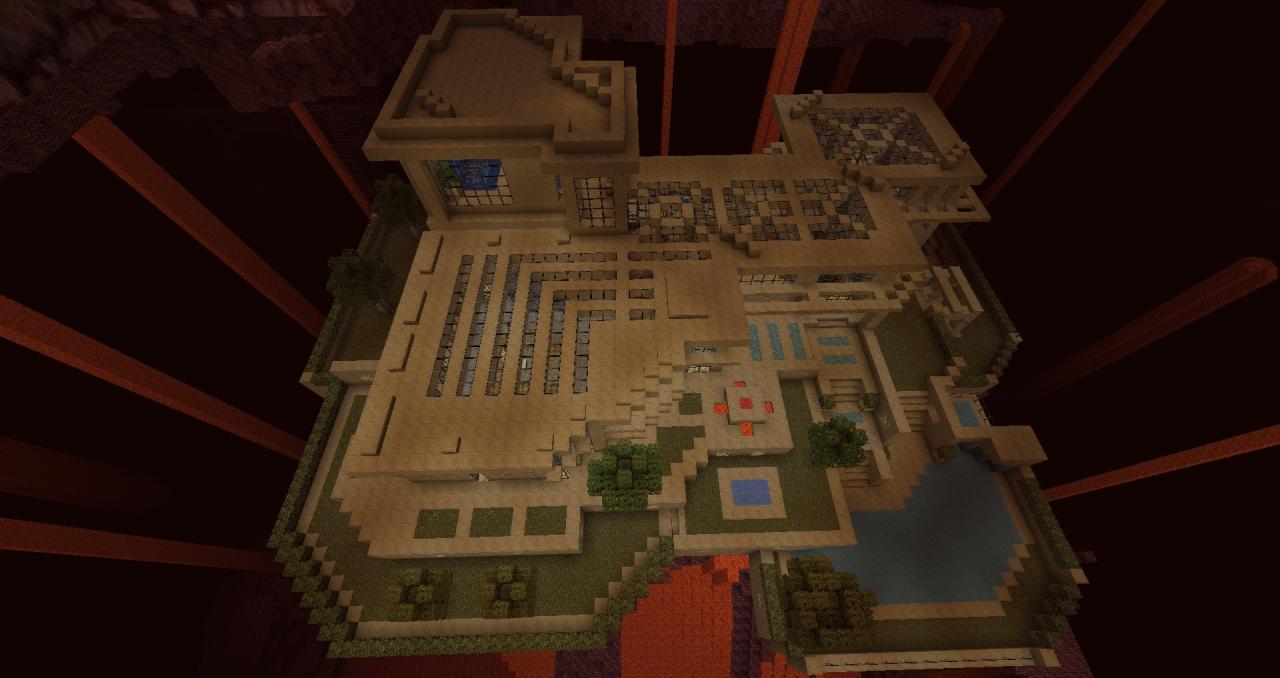Nether Mansion (Heaven in Hell) Minecraft Map