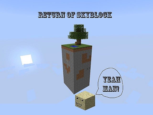 Return Of The Skyblock Minecraft Map