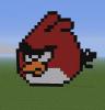 Angry Bird Pixel Art Minecraft Map