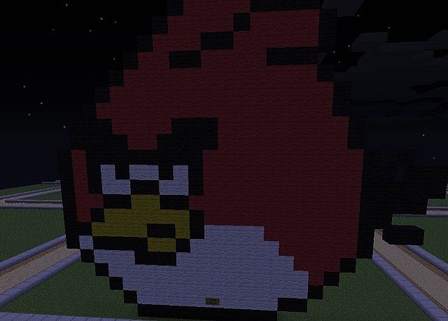 Angrybirds Pixel Art ~ Creative Pixel Project Minecraft Map