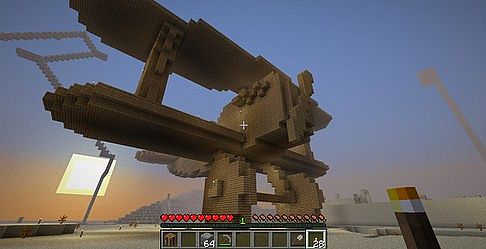 Wooden plane Minecraft Map