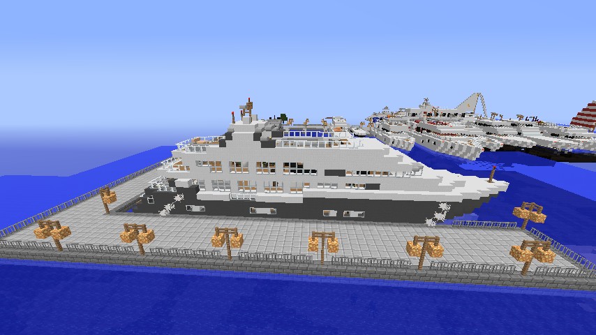 Sunseeker 155 - Mega-Yacht Minecraft Map