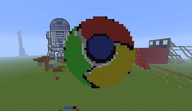Google Chrome Logo Minecraft Map