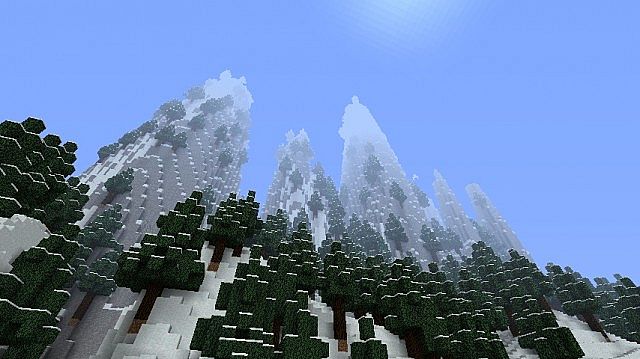 Ice mountains Minecraft Map