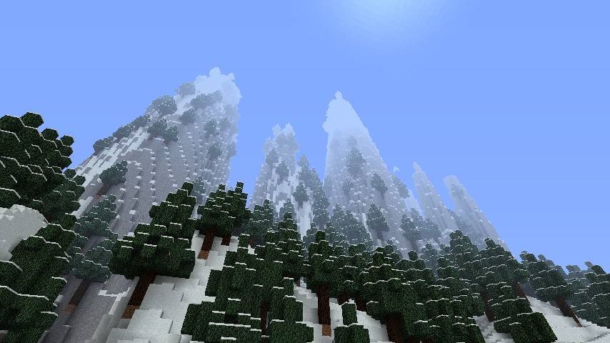 Ice mountains Minecraft Map