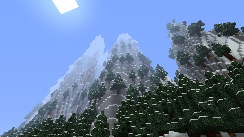 Ice mountains Minecraft Map