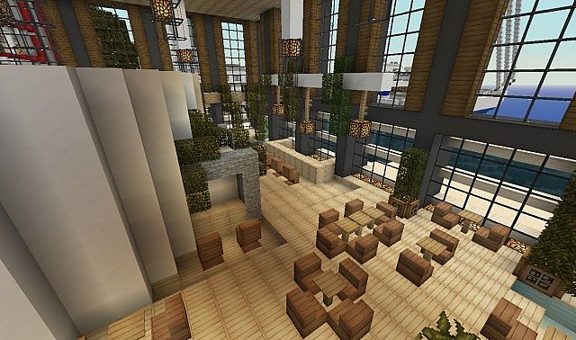 Sky Hotel ( Modern Hotel / Skyscraper) Minecraft Map