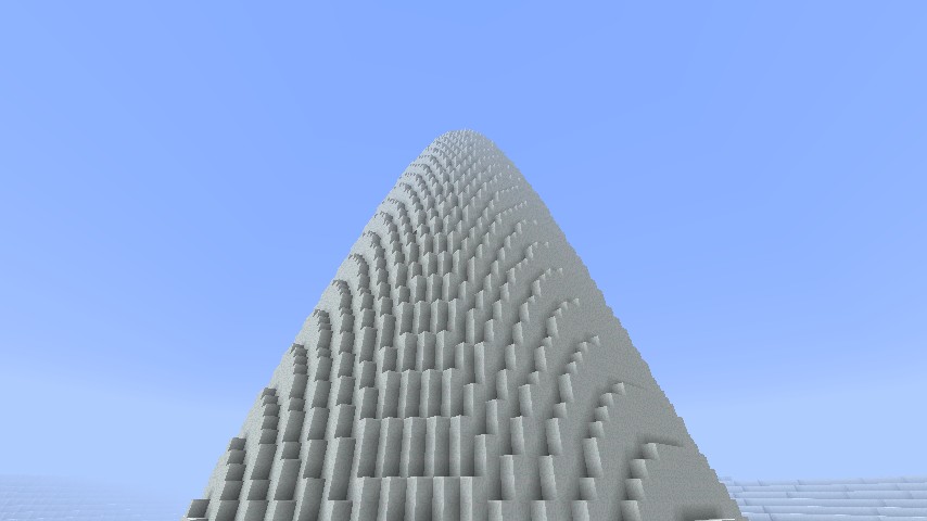 Custom Terrain- Snowy Mountain Ridge Minecraft Map