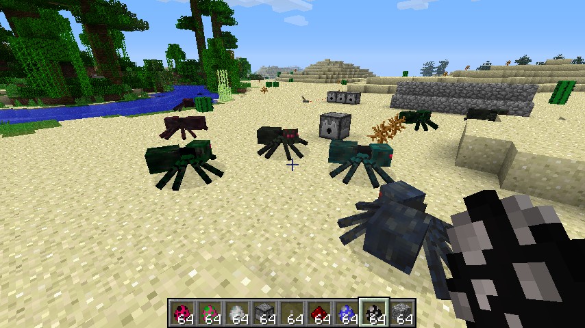 Elemental Spiders Mod v1.0 Minecraft Mod
