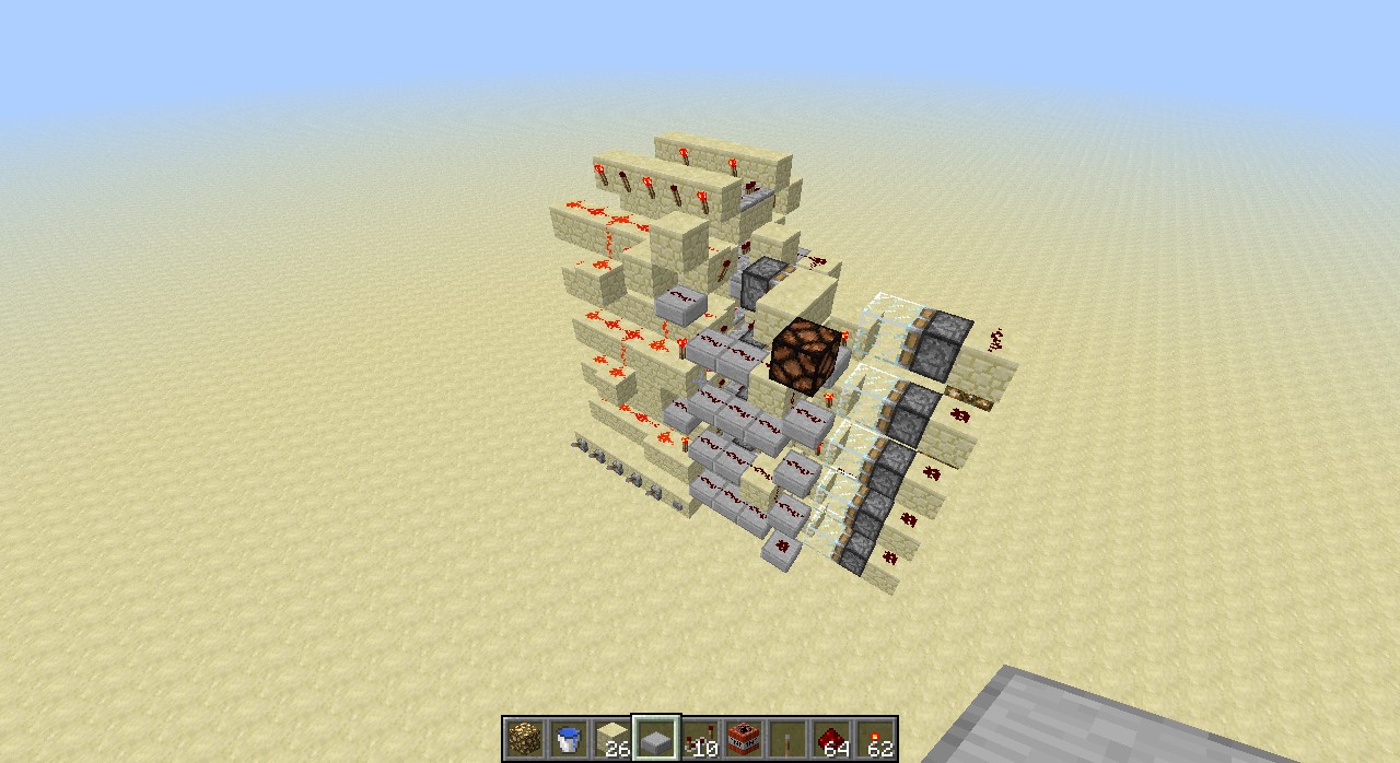 Infinitely expandable combination lock Minecraft Map