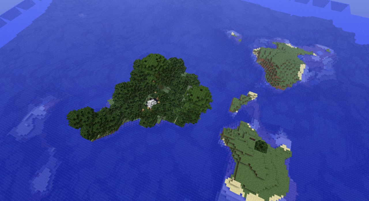 When Aliens enter Earth -- Island Survival (Secrets, Traps) Minecraft Map