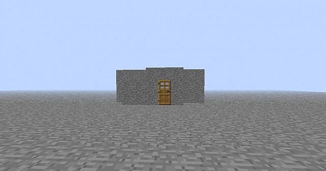 stone flatland house Minecraft Map