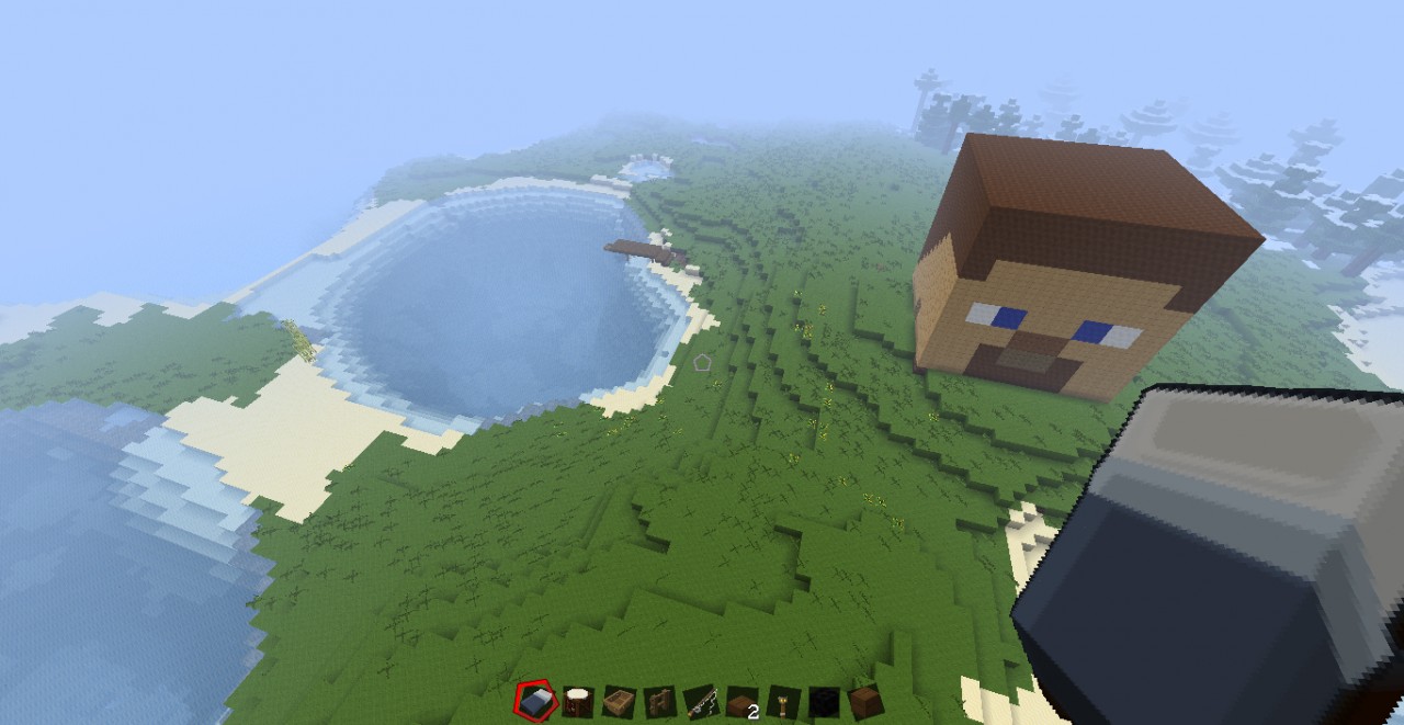 Open Survival Map: Steve house and more structures Minecraft Map