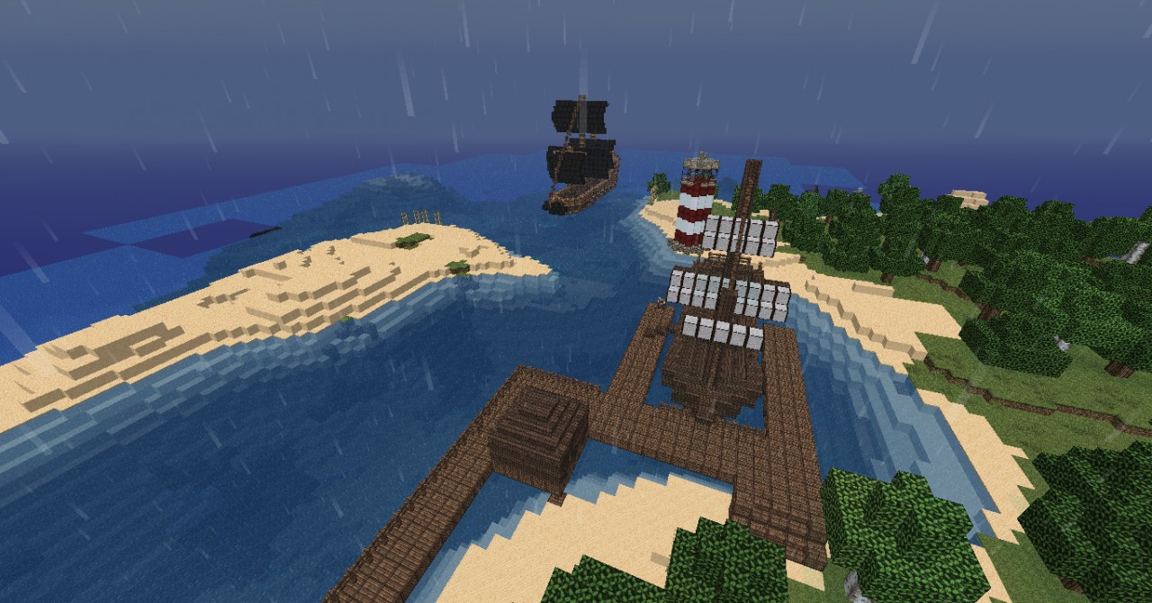 island docks ( soon to become island community ) Minecraft Map