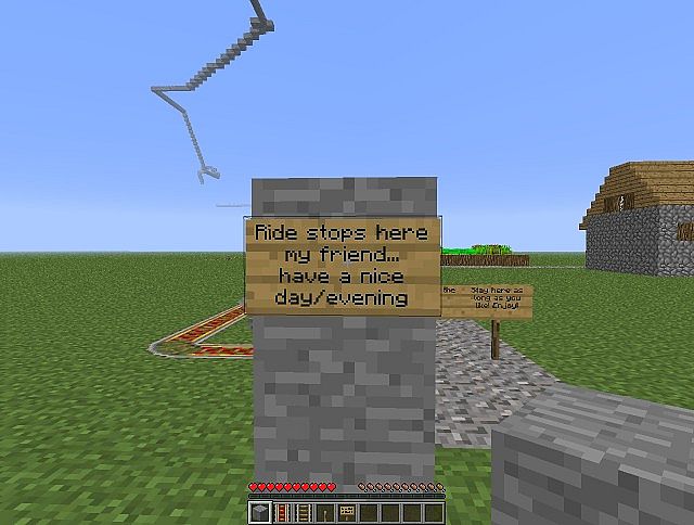 Roller Coaster (Fully tested, no bugs) Minecraft Map