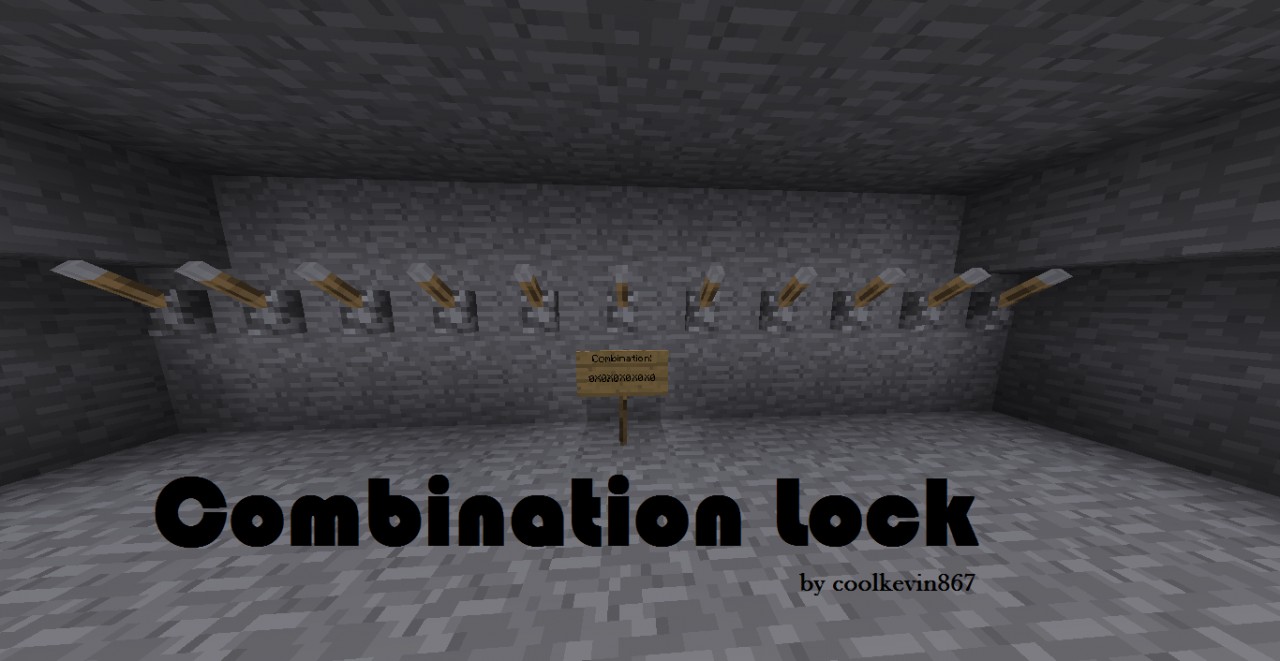 Combination Lock Minecraft Map