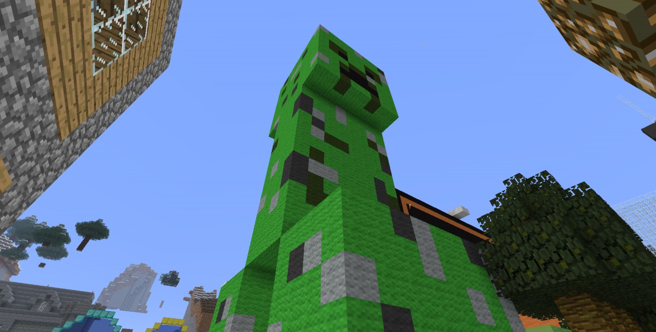 Creeper Statue Minecraft Map