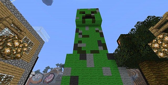 Creeper Statue Minecraft Map