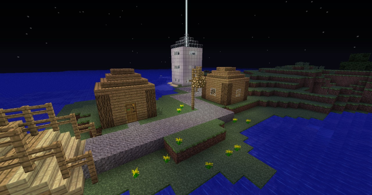 BEST TWO ISLAND VILLAGE EVER!(MUST SEE) Minecraft Map