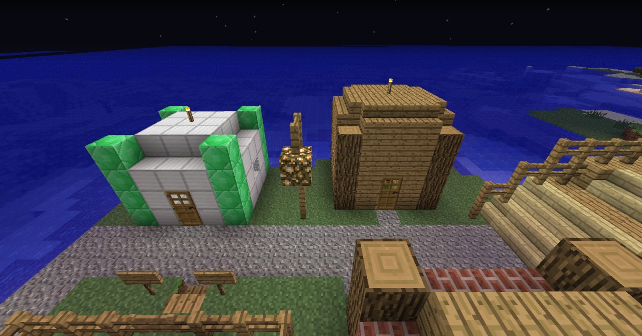 BEST TWO ISLAND VILLAGE EVER!(MUST SEE) Minecraft Map