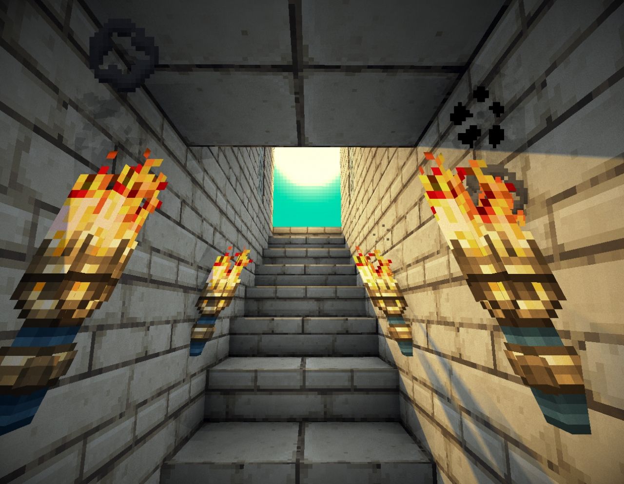 6x2 Hidden Piston Door Minecraft Map