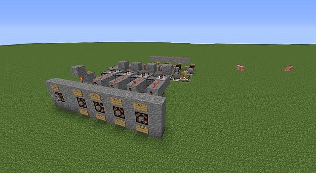 Redstone: Two wire serial automatic button transfer Minecraft Map