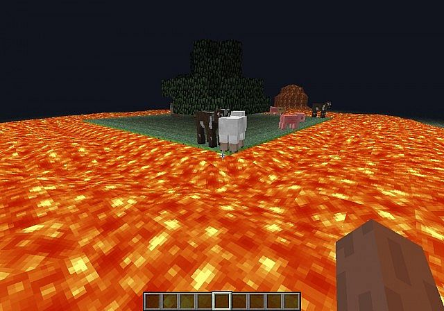 Lava Lake survival Minecraft Map