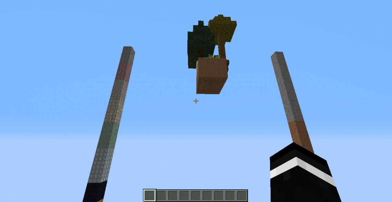 Above the world sky cube! Minecraft Map