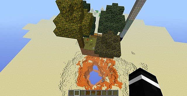 Above the world sky cube! Minecraft Map