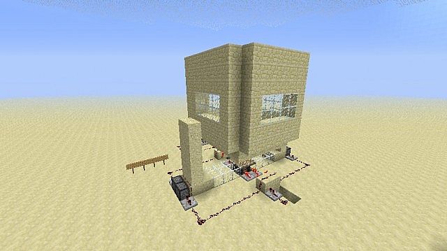 Simple Self Building Structure Minecraft Map