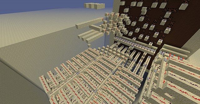 Minecraft - 3 digit binairy calculator (+,-,X,/) Minecraft Map