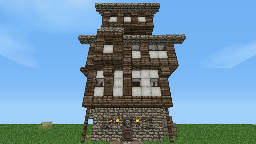 3 Story Medieval House Minecraft Map