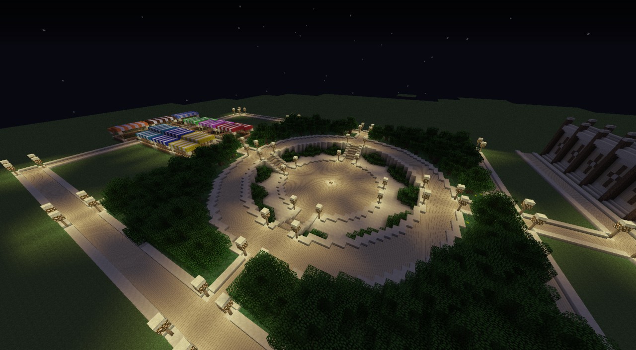 Ligth Stone Spawn area Minecraft Map