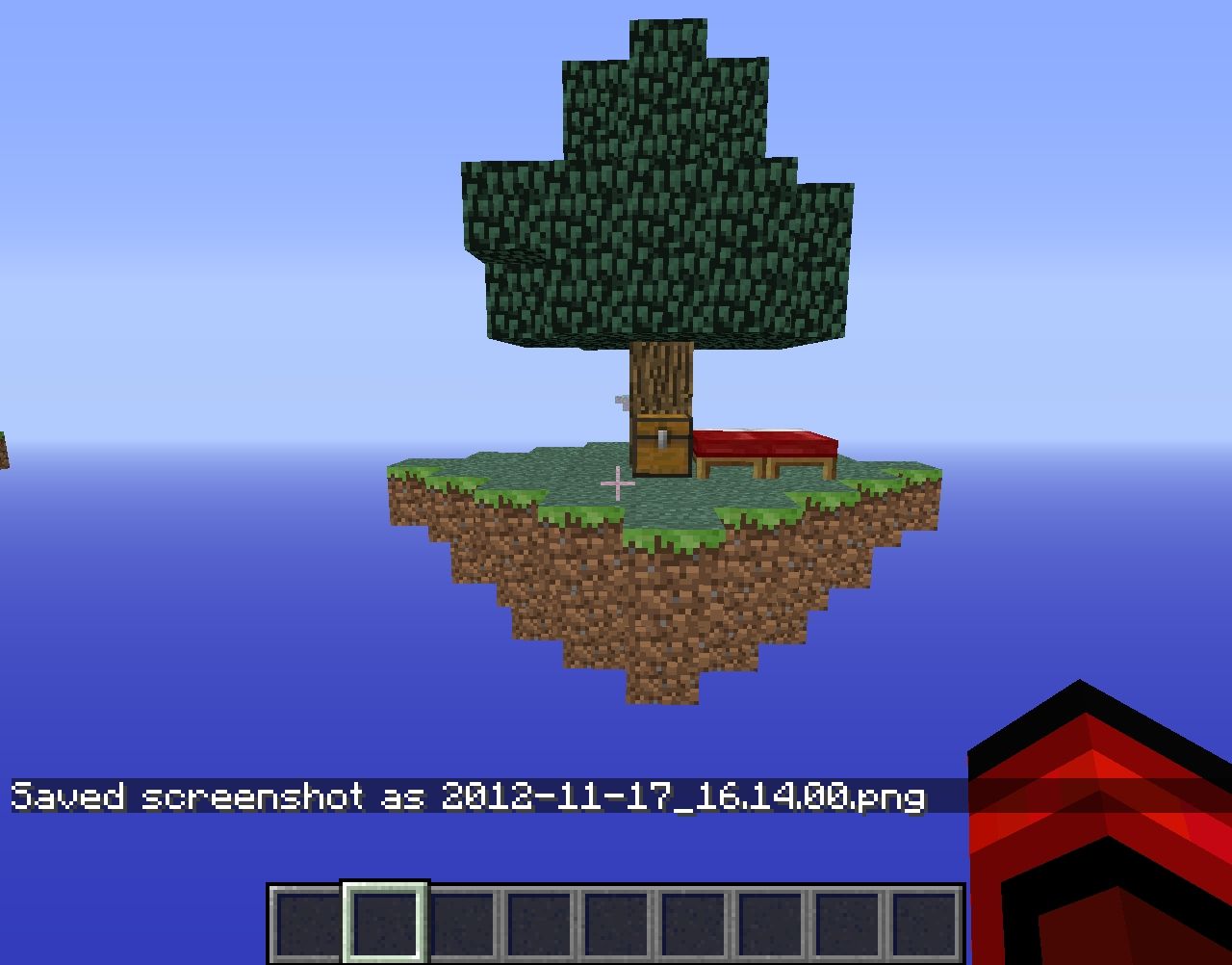 skyblock my first Minecraft Map