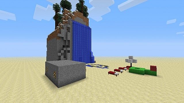 Beautiful Waterfall Minecraft Map