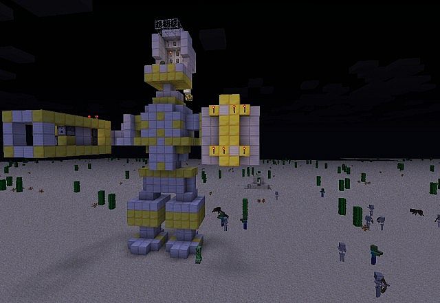 Giant convertible mech Minecraft Map