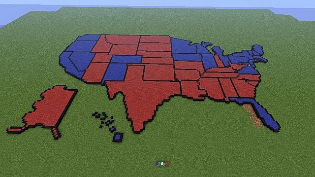 Election Voting 2012 Results Minecraft Map