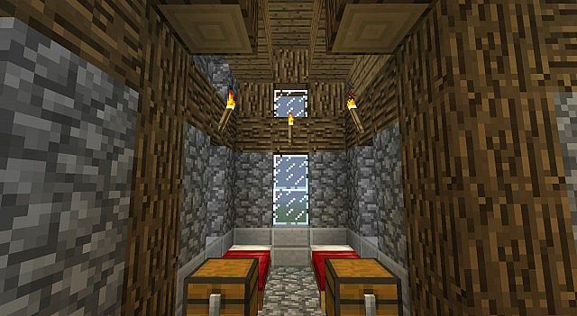 Simple and Compact Survival House Minecraft Map