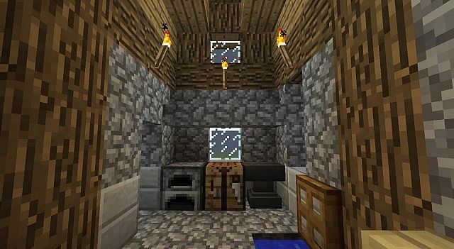 Simple and Compact Survival House Minecraft Map