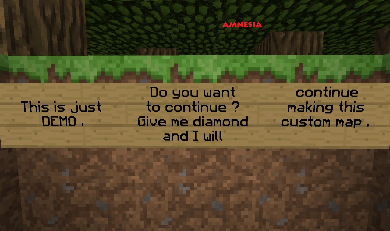 Amnesia Minecraft Map