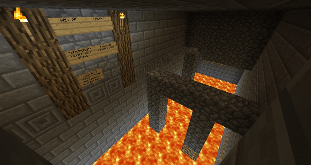 Deathrun #1 DungeonO'Lava Minecraft Map