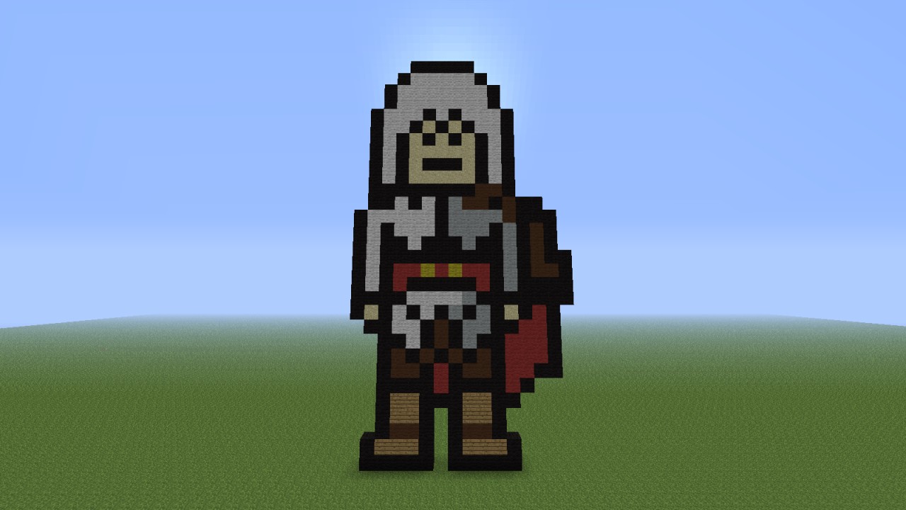 Assassin Pixel Art Minecraft Project