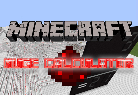 Huge Calculator built with Redstone Minecraft Project