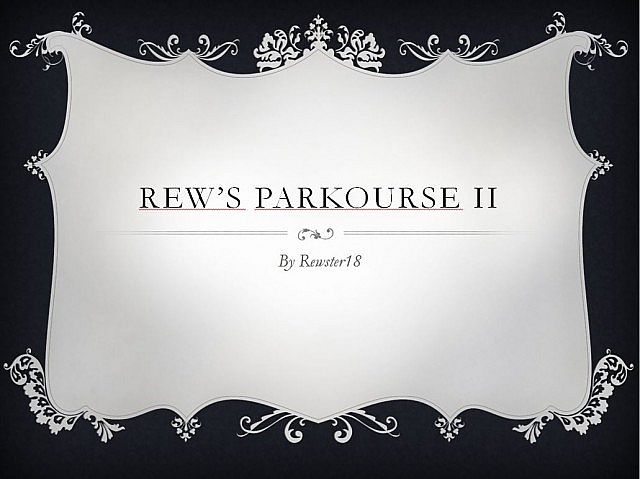 Rew's Parkourse II (1.5) Minecraft Map