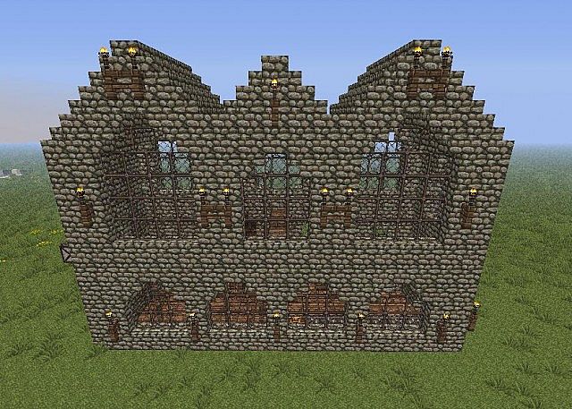 TrainStation+Rollercoaster [Medieval Style] ~ Diamond? Minecraft Map